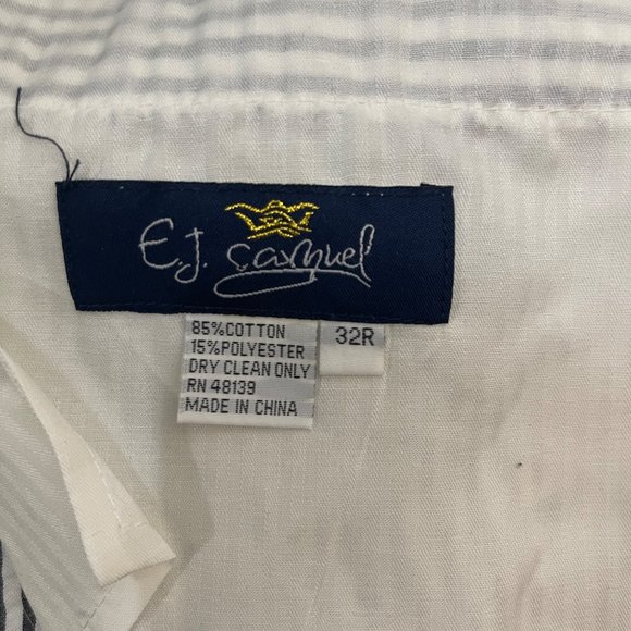 EJ Samuel | Pants | Ej Samuel Mens Size 32r Black And White Seersucker ...